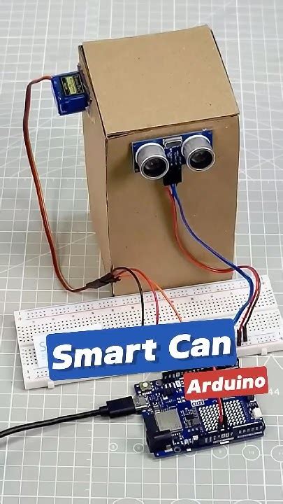 Trash Can Opens Automatically Easy Arduino Tutorial 🛠️ Arduino Arduinoproject Youtube