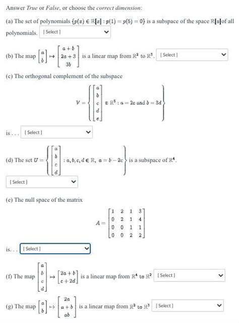 Solved A The Set Of Polynomials Px∈r X P1p50 Is