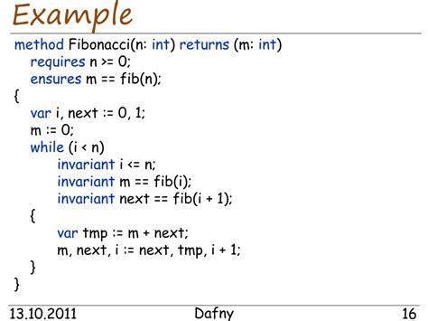 ppt using automatic program verifier dafny powerpoint presentation