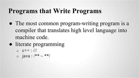 The Practice Of Programming Notation Ppt