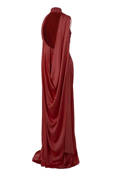 Pleated Satin Dress With Bow Detail The Closet Boutique