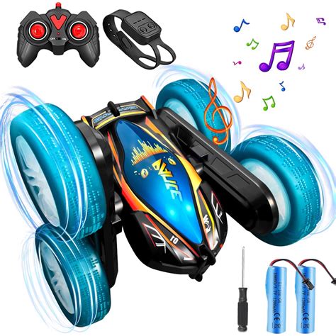 Remote Control Car Rc Cars 2 4 Ghz Stunt Toy Car With Headlights Wheel