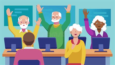 Seniors Computer Stock Illustrations 527 Seniors Computer Stock
