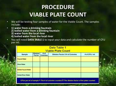 Bacteria Enumeration