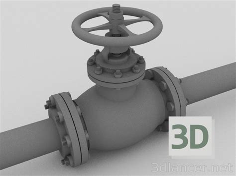 3d модель Шаровый вентиль 71477