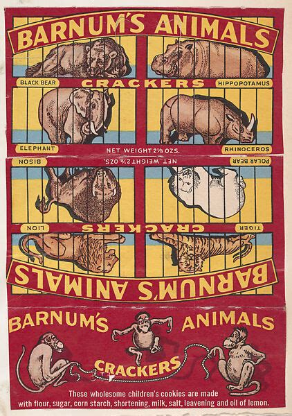 Issued By National Biscuit Company Barnums Animals Crackers