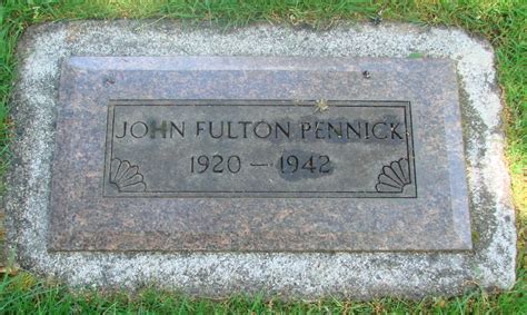 John Fulton Pennick 1920 1942 Find A Grave Memorial