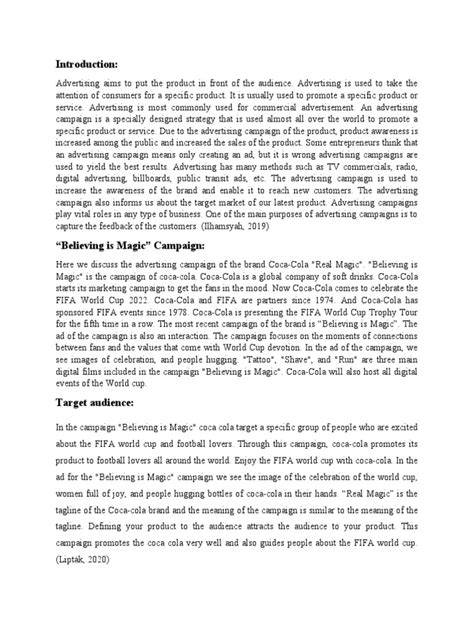 aps assignment 2 edited pdf advertising coca cola