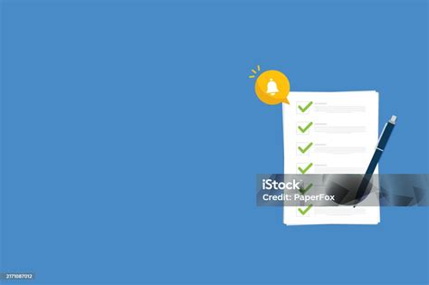 Vetores De Check List Document Paper Check List And To Do List With