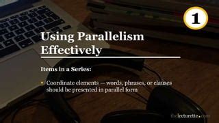 Using Parallelism In Writing PPT