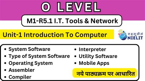 it tools and network basics m1 r5 class 7 unit 1 part 7 o level