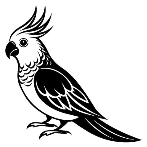 Cockatiel Vector Illustration Premium Ai Generated Vector