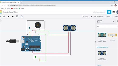 Simulation On Tinkercad For Accident Avoidance System Using Arduino Youtube
