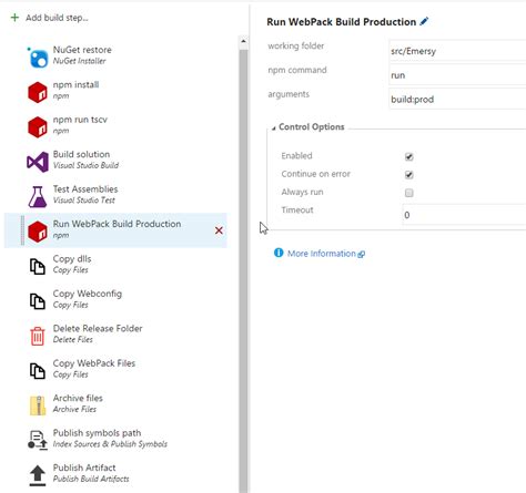 Typescript Webpack Prod Script Failed On Visual Studio Online Build Stack Overflow
