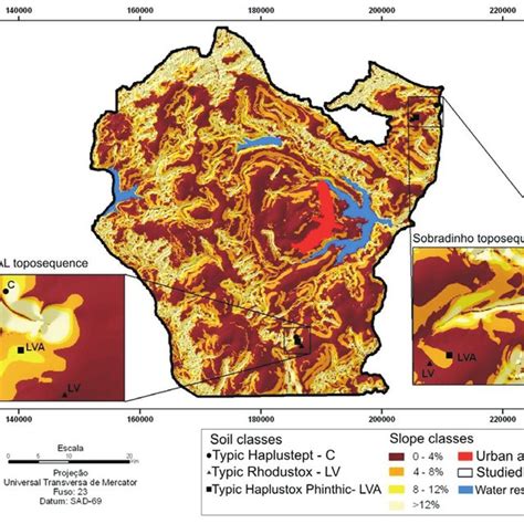 Slope Class Map Of Studied Area Download Scientific Diagram