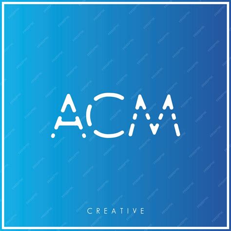Premium Vector Acm Creative Vector Latter Logo Design Minimal Latter