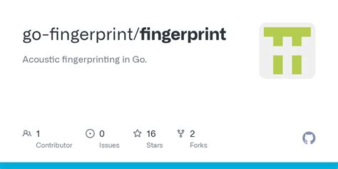 GitHub Go Fingerprint Fingerprint Acoustic Fingerprinting In Go