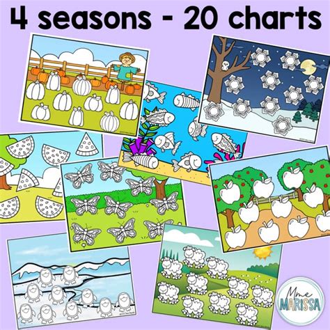 Positive Behaviour Class Incentive Charts Seasons Bundle By Mme Marissa