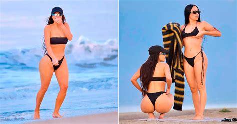 Kim Kardashian Presumió Sus Curvas En Un Bikini Durante Un Paseo Por