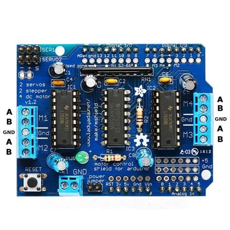 l293d motor driver arduino pwm controller