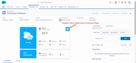 Smart Weather Forecaster Lightning Component Salesforce