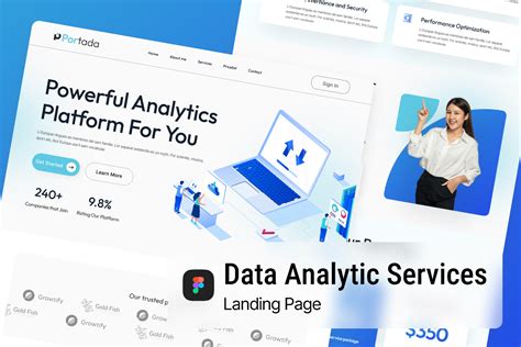 Data Analytic Service Landing Page Figma Figma