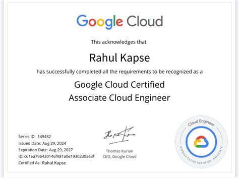 Happy To Share That I Have Successfully Completed The Gcp Associate Cloud Engineer Certification