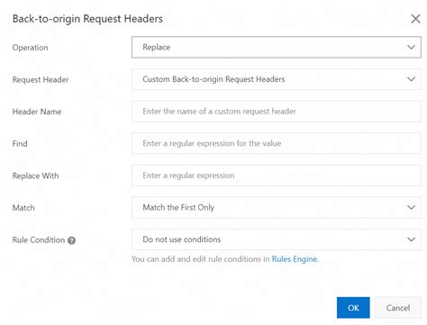 Configure Outgoing Request Headers Cdn Alibaba Cloud Documentation