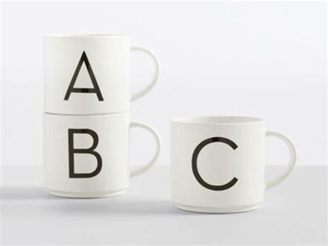 Mason Stoneware Stackable Alphabet Mug