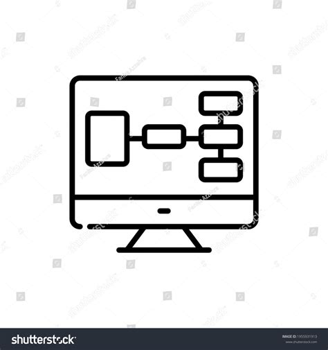 Vektor Stok Hierarchy Topology Icon Symbol Illustration Design Tanpa