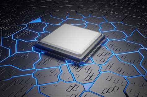Premium Photo D Rendering Technology Background Microprocessor Chipset Central Processor