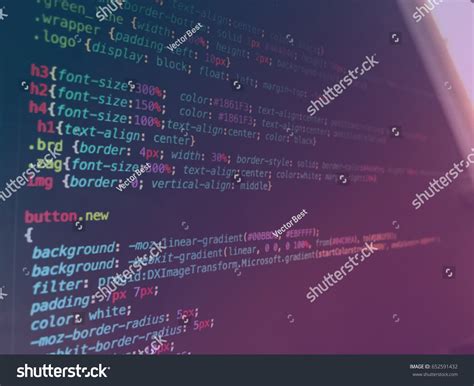 Coding Html Css Stock Photo Shutterstock