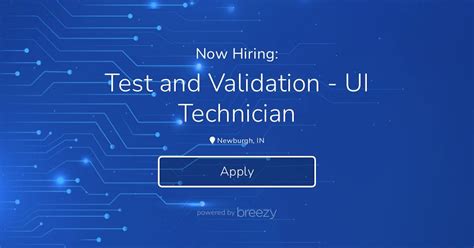 Test And Validation Ui Technician At Matrix Design Group