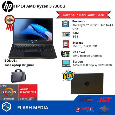 Jual Laptop Hp Amd Ryzen U Radeon Inci Untuk Desain Autocad Corel Adobe Ram Gb Ssd