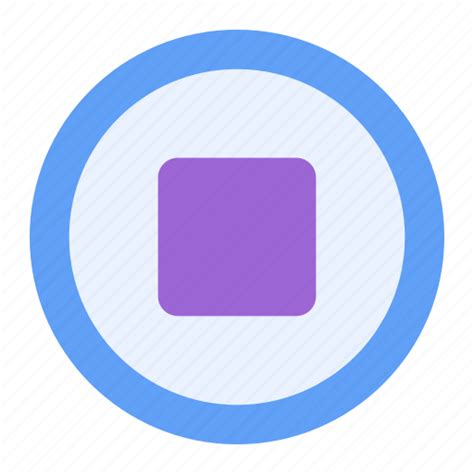 Stop Player Control Button Multimedia Icon Download On Iconfinder