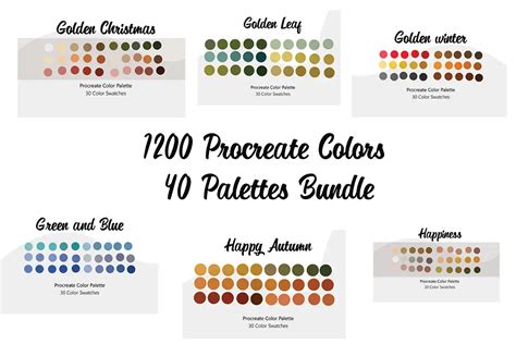 Palettes Procreate Colors Bundle Free Download