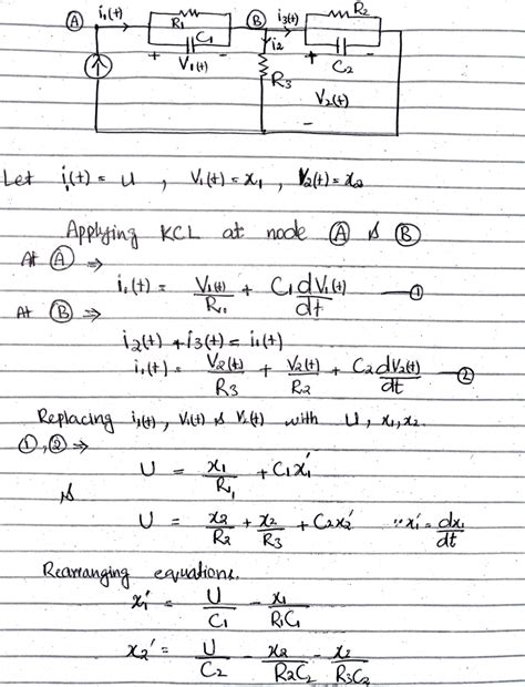 [solved] 1 Find A State Equation X Ax Bu To Describe The