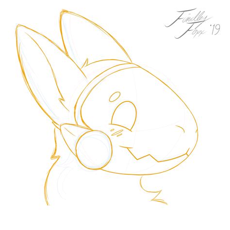 Protogen Sketch By Findleyfoxx