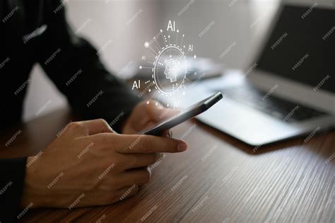 Premium Photo Control Work Command With Artificial Intelligence Ai Droid Robot And Cyborg System