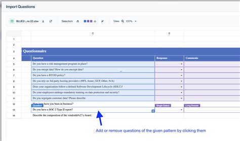 importing spreadsheets