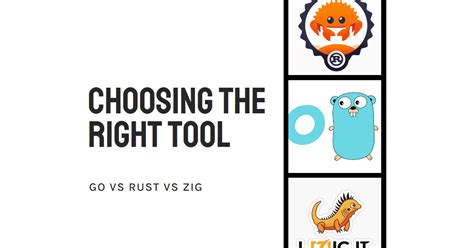 Go Vs Rust Vs Zig Choosing The Best Pl For Your Project