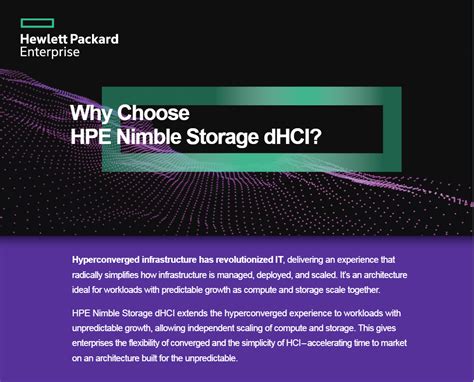 Why Choose Hpe Nimble Dhci Unitech Computers