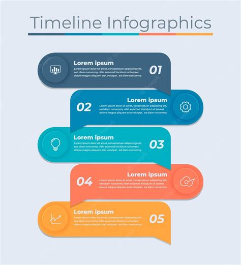 Premium Vector Timeline Infographics Design Paper Art Style Marketing Icons Business Data
