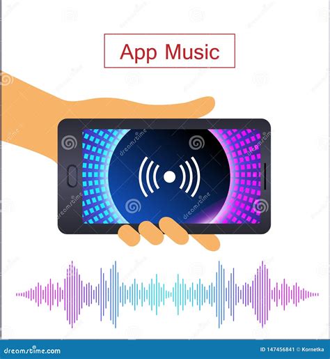 Voice Recognition On Mobile App Personal Assistant Human Hand With
