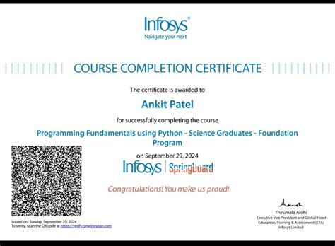 Excited To Share That I Have Successfully Completed The Programing Fundamentals Using Python
