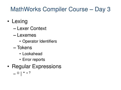 mathworks compiler course day 3 ppt download