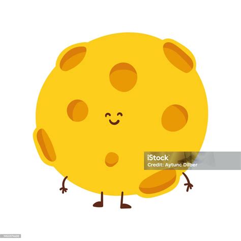 귀여운 행복한 치즈 캐릭터 플랫 스타일의 재미 있는 음식 이모티콘입니다 유제품 이모티콘 그림 귀여운에 대한 스톡 벡터 아트 및
