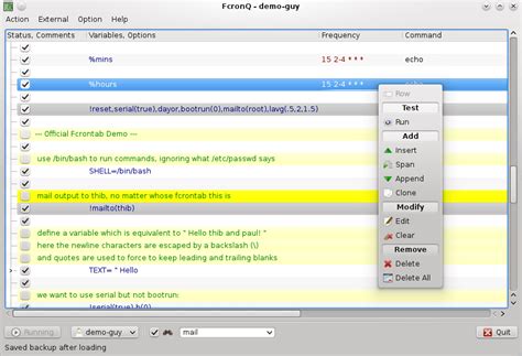 fcronq fcron gui linuxlinks