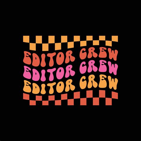 Editor Crew Groovy 28597744 Vector Art At Vecteezy