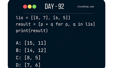 python coding challenge day 92 what is the output of the following